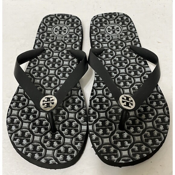 Tory Burch | Shoes | Tory Burch Womens Sandal Size 8 Black White ...